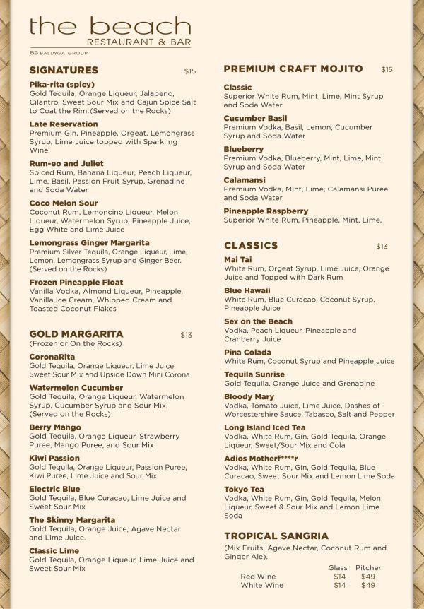 The Beach | Guam's Largest Beach Bar & Restaurant