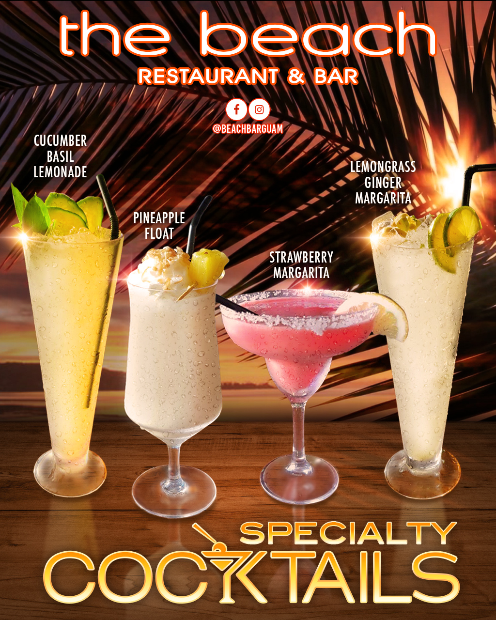 Guam's Largest Beach Bar Delicious Menu | The Beach