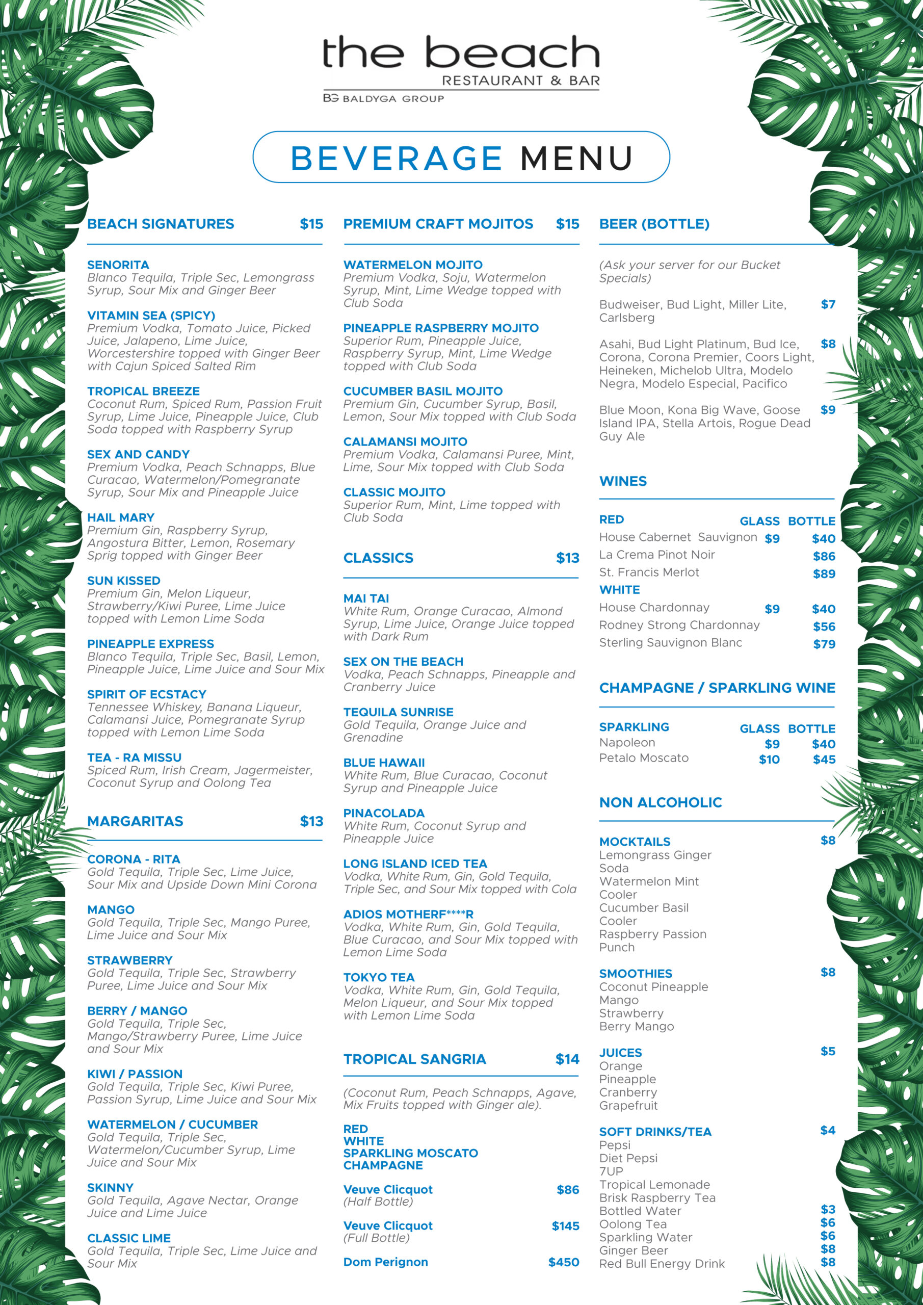 Guam's Largest Beach Bar Delicious Menu | The Beach